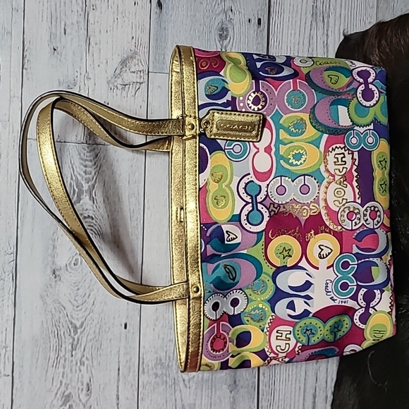 Coach | Bags | Coachrarelimited Editionglam Poppy Print Mini Bag F4771 ...